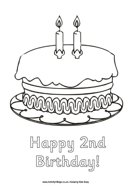 Happy 2nd Birthday Colouring Page happy-2nd-birthday-colouring-page