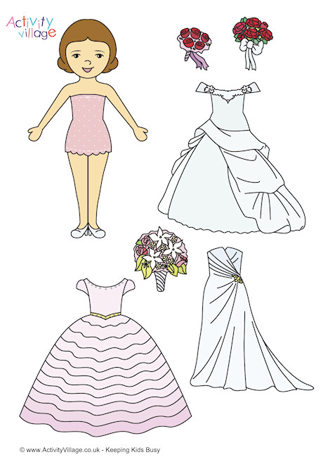 Bride Paper Doll