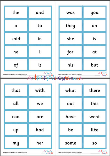 100 High Frequency Word Cards 100 High Frequency Word Cards